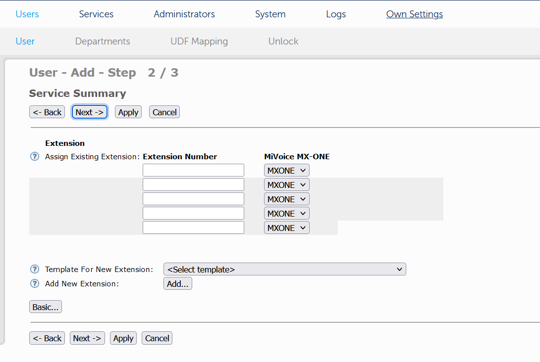 MX-ONE Provisioning Manager